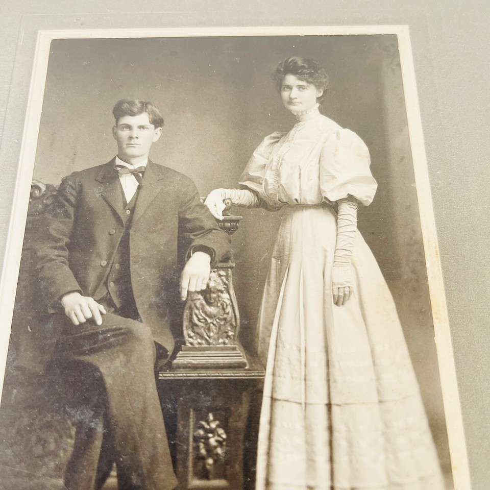 Vintage 1900’s Married Couple Portrait 4x6 Oklahoma early 1900’s | eBay