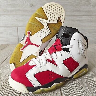 2014 Nike Air Jordan 6 Retro Carmine 384665-160 GS Size 7Y 2014 Nike Air Jordan 6 Retro Carmine 384665-160 GS Size 7Y
