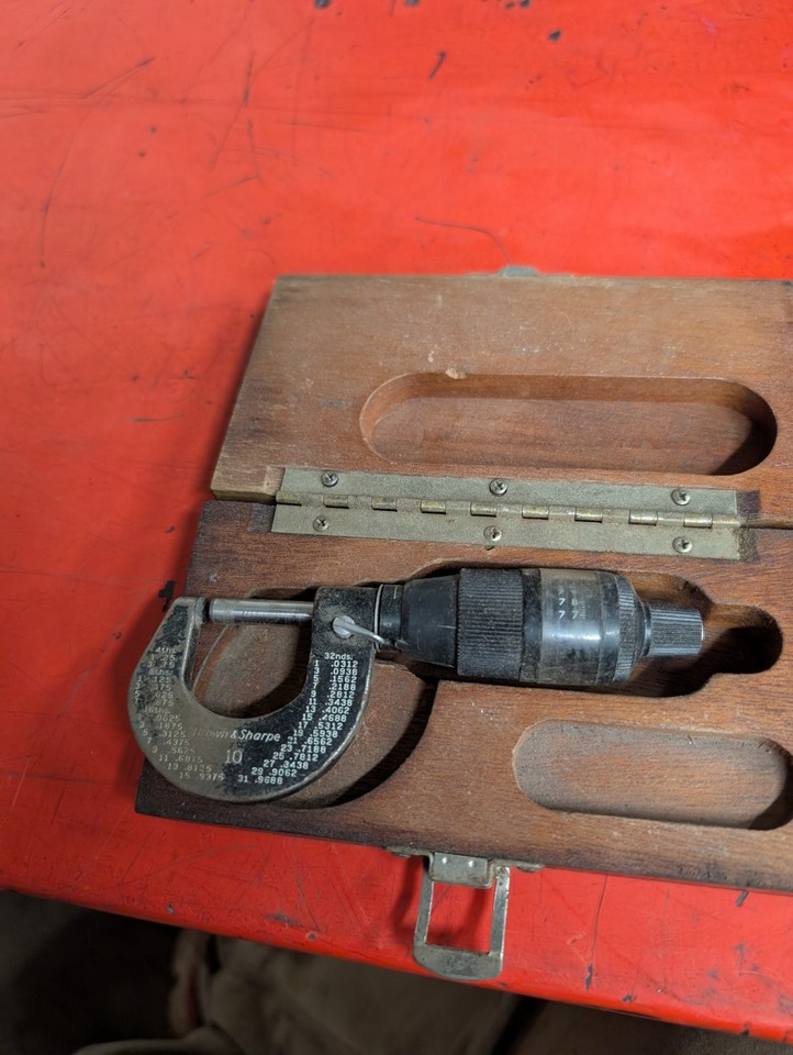 CALIBRATED Brown and Sharp No. 10 Micrometer With Case 0-1 inch | eBay