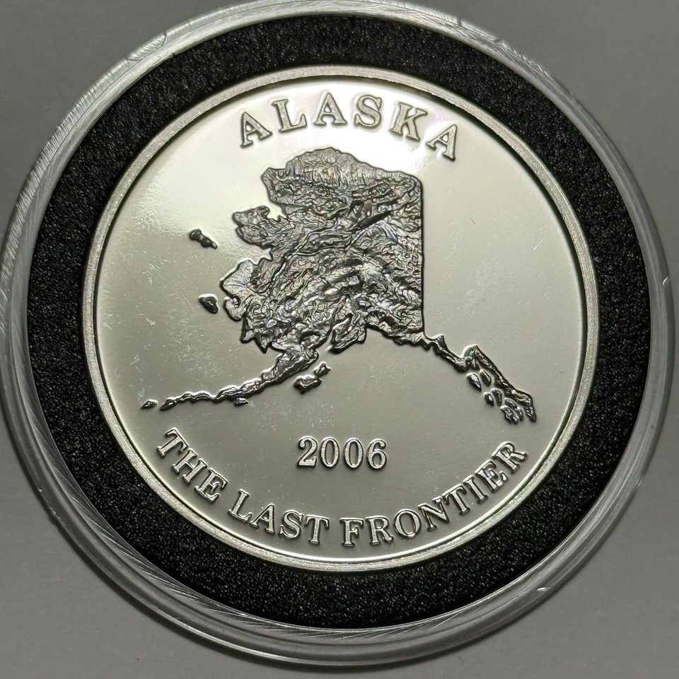 Alaska Mint Elk Rare Proof Collector Coin 1 Troy Oz .999 Fine Silver ...