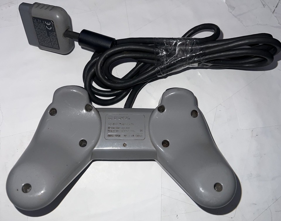 Sony PlayStation 1 Official Gray Wired Controller OEM PS1 SCPH-1080 ...