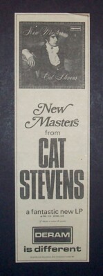 Cat Stevens Kitty (New Masters Label) 1967 Small Poster Type Ad, Promo ...