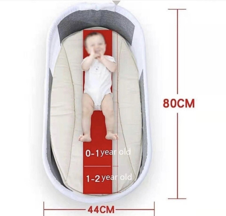 Electric Baby Crib Cradle Bluetooth Music Infant Auto-Swing Bed Rocker ...