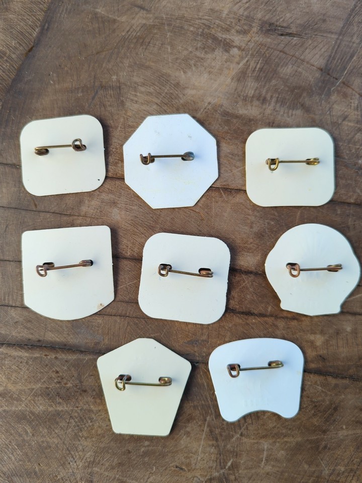 Set of 8 BRIGANTINE NJ Beach Tags 2001, 2002, 2003, 2004, 2005, 2006 ...