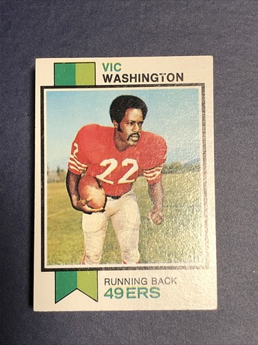 1973 TOPPS VIC WASHINGTON #238 SAN FRANCISCO 49ERS FOOTBALL CARD | eBay