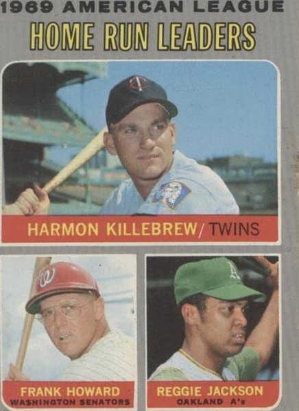 1970 Topps - League Leaders #66 Reggie Jackson, Harmon Killebrew, Frank ...