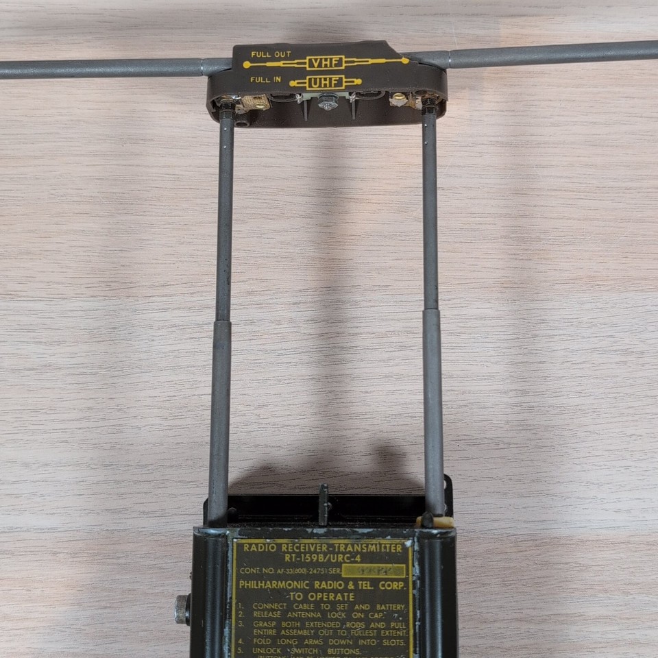 Vtg USAF Radio Receiver-Transmitter RT-159B/URC-4 VHF/UHF *Untested ...