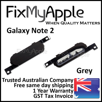Samsung Galaxy Note 2 N7100 N7105 OEM Grey Home Button Main Keypad ...