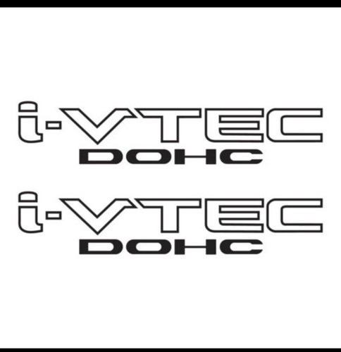 I-VTEC SOHC 12" (2-Pack) Vinyl Decal Vtec Sticker fits Honda Civic Si ...