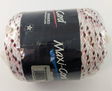 2 Macrame Maxi-cord Black B21 100 Yds 6mm Braided Polypropylene Craft ...