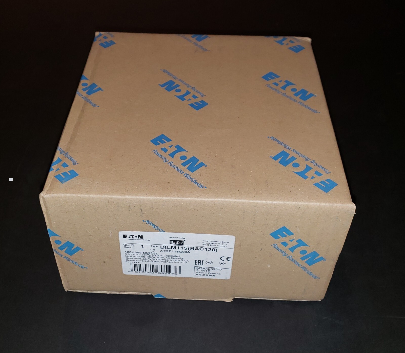 XTCE115G00A Eaton DILM115 (RAC120) Moeller IEC Contactor - New | eBay