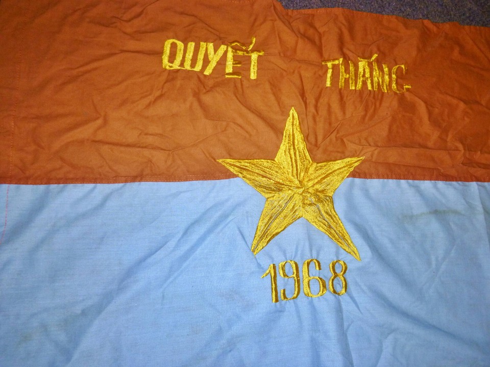 Tet Offensive 1968 - Viet Cong Flag - National Front - NLF - Vietnam ...