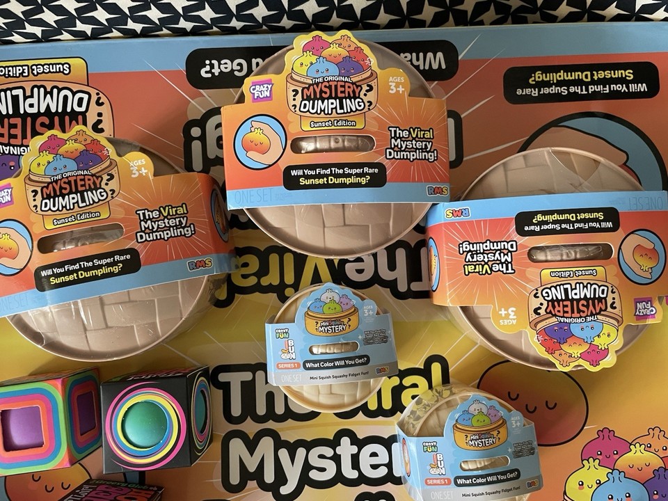 MYSTERY DUMPLINGS & NeeDoh Bundle With Store Display Box! 100% ...