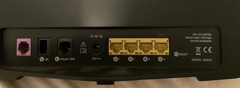 Sky Broadband Hub SR203 Dual Band Wi-Fi Wireless Modem Router | eBay