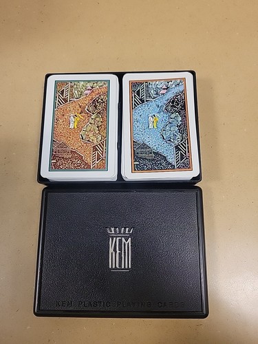 Vintage KEM Playing Cards w/ Japanese Garden Backs - Asian | eBay
