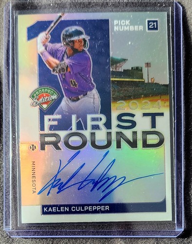 2024 Panini Prospect Edition Kaelen Culpepper First Round On Card Auto /99 | eBay