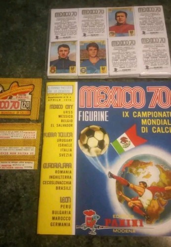 MEXICO 70 PANINI Empty Album + COMPLETE Card Set sticker 1970 Copy 74 ...