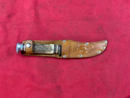 Vintage Edge Mark # 477 Knife Fixed Blade Buffalo Skinner Solingen ...