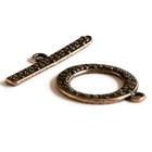 Textured Almost Round Toggle Clasp Copper Plated 43501 (1) 15mm | eBay