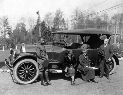 1920s Family Pierce Arrow Car & Chauffeur Retro Historic Poster Photo ...