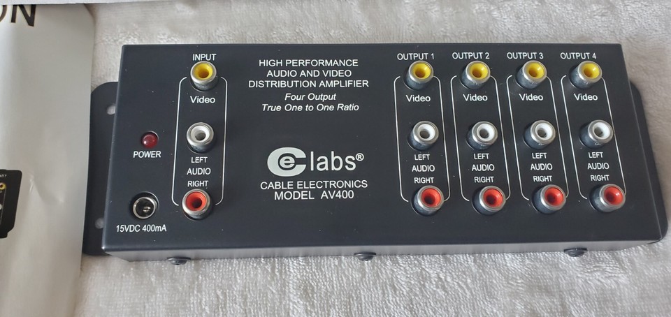 CE Labs Model AV400 High Performance Audio and Video Distribution ...