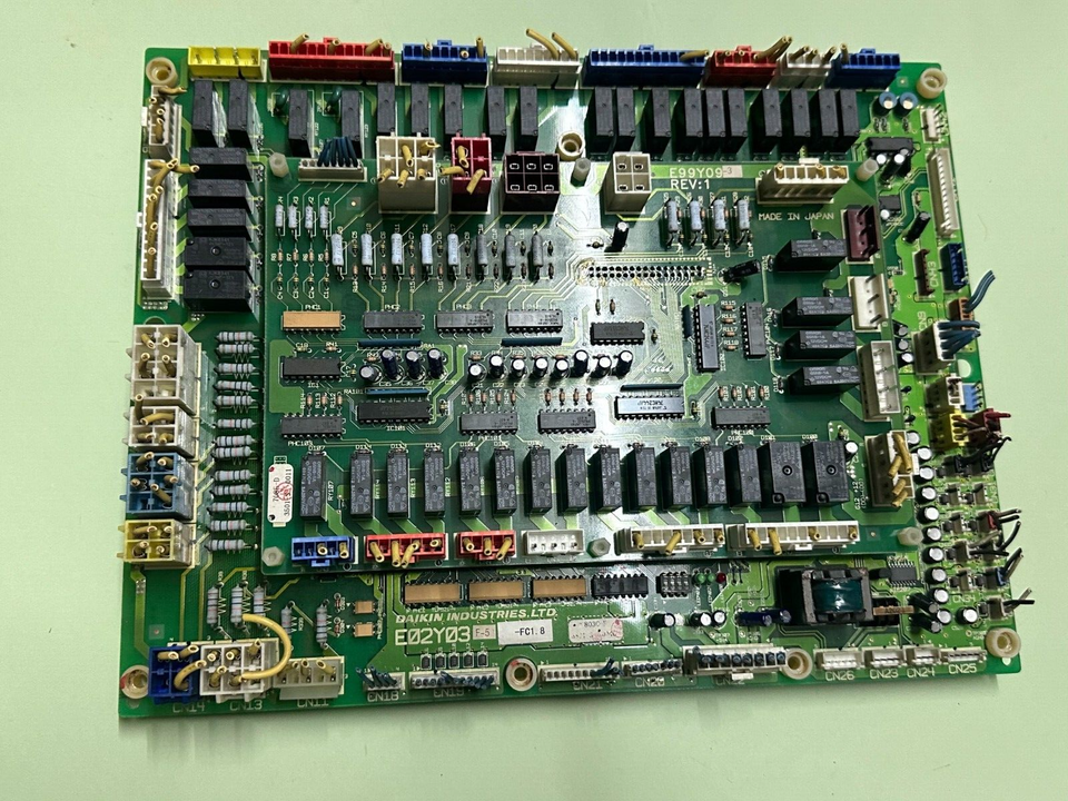 Daikin E02Y03 F-5-FC1.8 Air Cooled Chiller Motherboard W/ E99Y09-3 Rev ...
