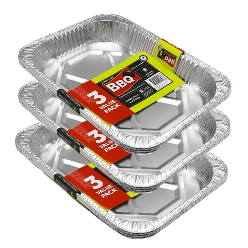 9PK Lemon & Lime Foil Baking Trays Large 45.5cm Shelf Ready Kitchen ...