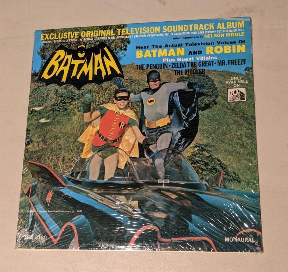 Batman and Robin 1966 TV Soundtrack Vinyl Album Hear the actual TV ...