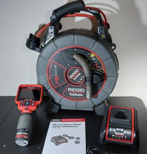 RIDGID SEESNAKE MICRO Color Sewer Reel Camera 100' FEET FT SONDE CA-350 ...