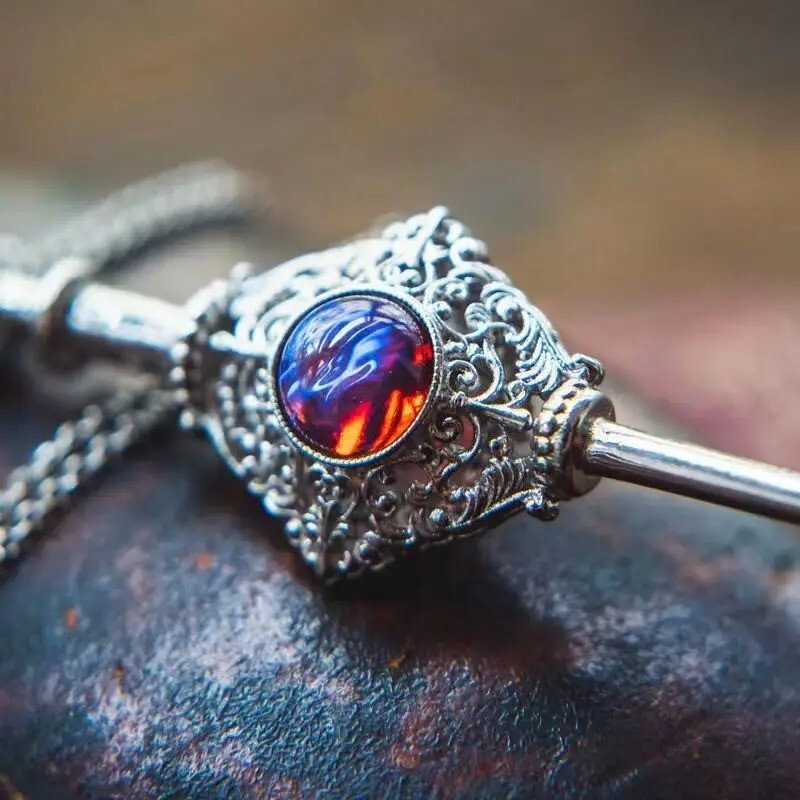 Dumbledore Grindelwald Blood Pact Pendant Necklace HP Magic Wand ...