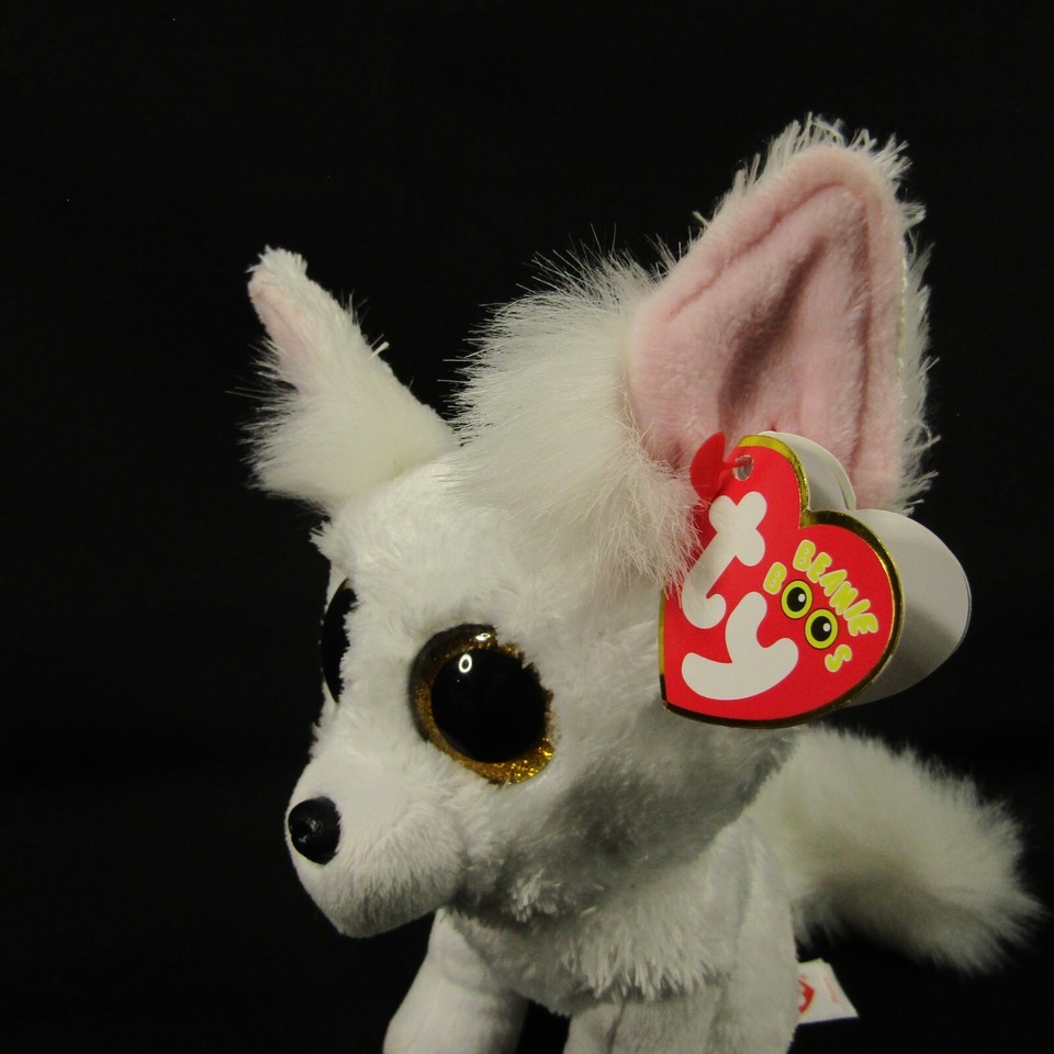 TY Beanie Boo 6" PHOENIX White Fennec Fox Stuffed Animal Toy Plush with ...