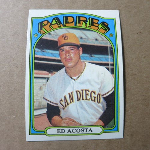 Ed Acosta 1972 Topps #123 San Diego Padres NMMT | eBay
