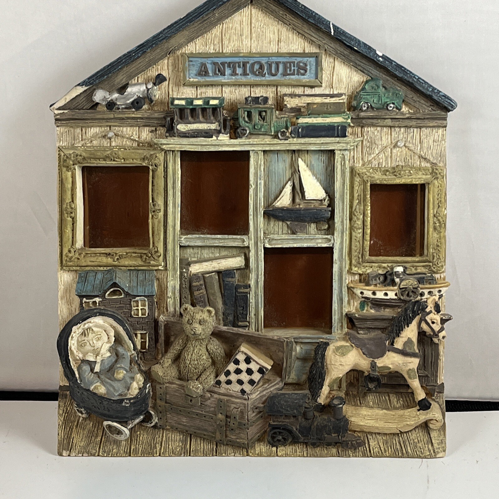 Figi Graphics "Antiques" Antique Store Toy Shop 4-spot Picture Frame 9 ...