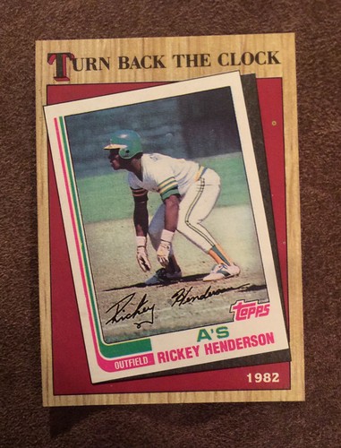 Rare Topps 1987 Rickey Henderson multiple ERROR card #311 MINT OUT OF ...