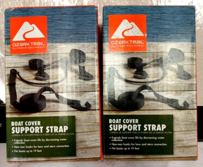 Ozark Trail Boat Cover Support Strap Boats Up to 19 feet, Black 2 boxes ...