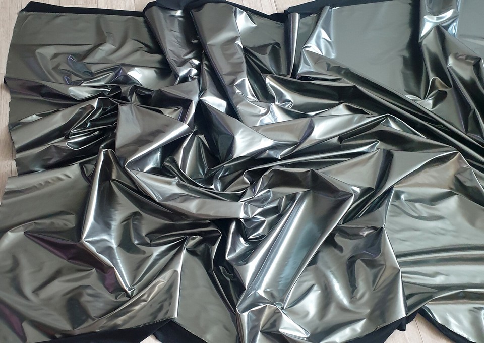 SHINY METALLIC PVC VINYL for DANCE GOTH DRESS CATSUIT CORSET BALLOONS ...
