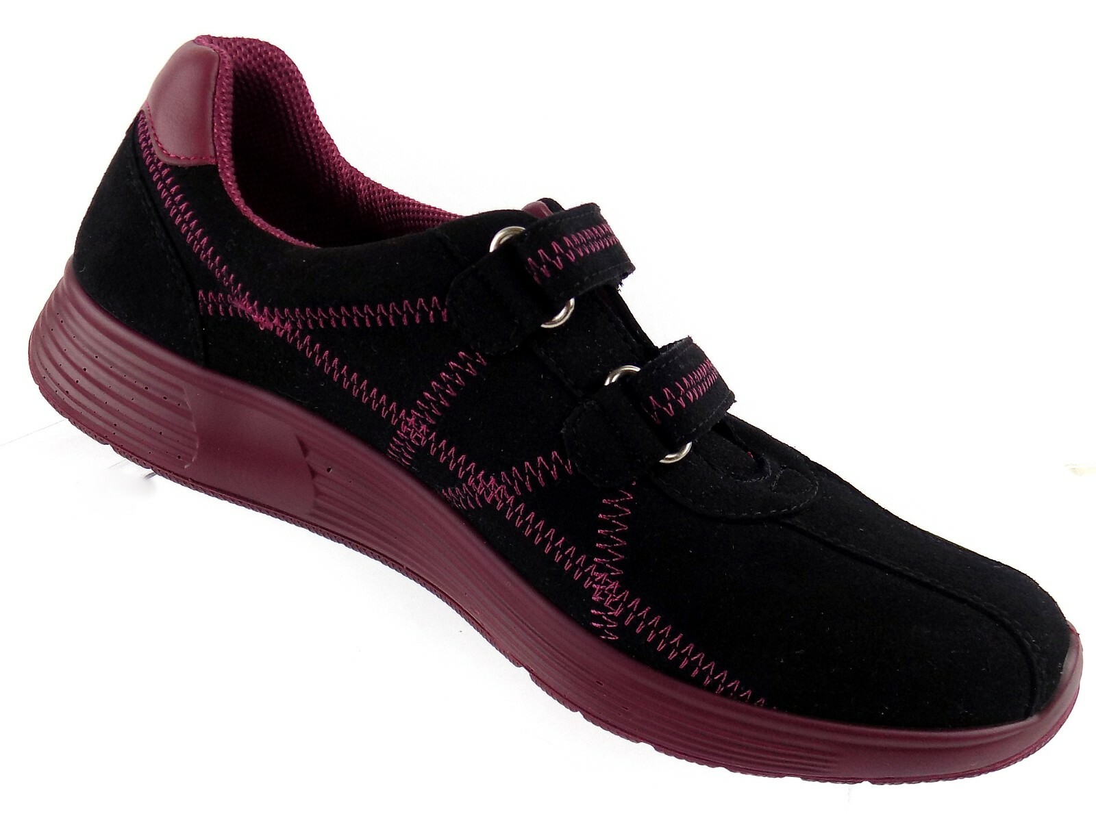 Hotter Memorise Black Pink Astrid Womens Casual Shoes Size 9M Comfort ...