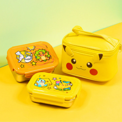 Pokemon Double Lock Stainless Steel Lunch Box -Expedited Shipping /made ...