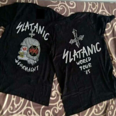 Slaytanic Slayer Tour Wehrmacht World 1985 T-Shirt NEW2024 | eBay