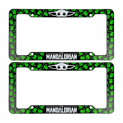 Star Wars Mandalorian License Plate Frame Plastic Universal 12.5" x 6.5 ...