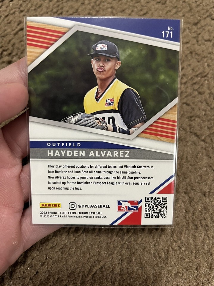 2022 Elite Extra Edition DPL #171 Hayden Alvarez | eBay