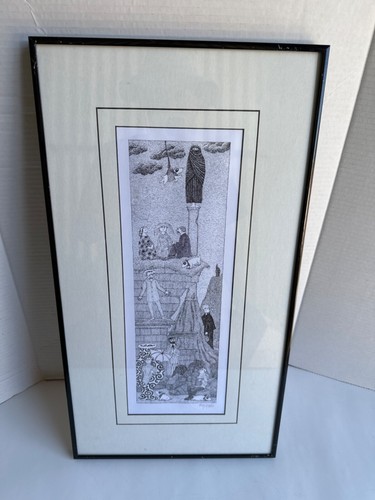 Edward Gorey "Strange Outing With Dogs” limited edition lithograph ...