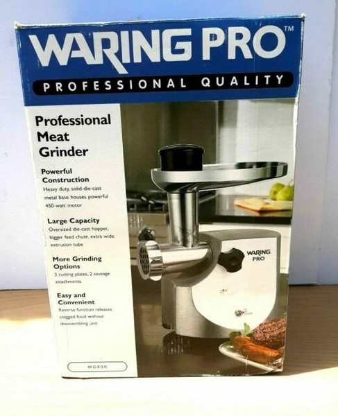 Waring Pro Professional Stainless Steel Meat Grinder MG800 450 W for ...