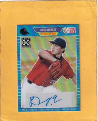 2021 Pro Set Metal 1989 Autograph Wave Blue Doug Nikhazy NM-MT+ RC XRC ...