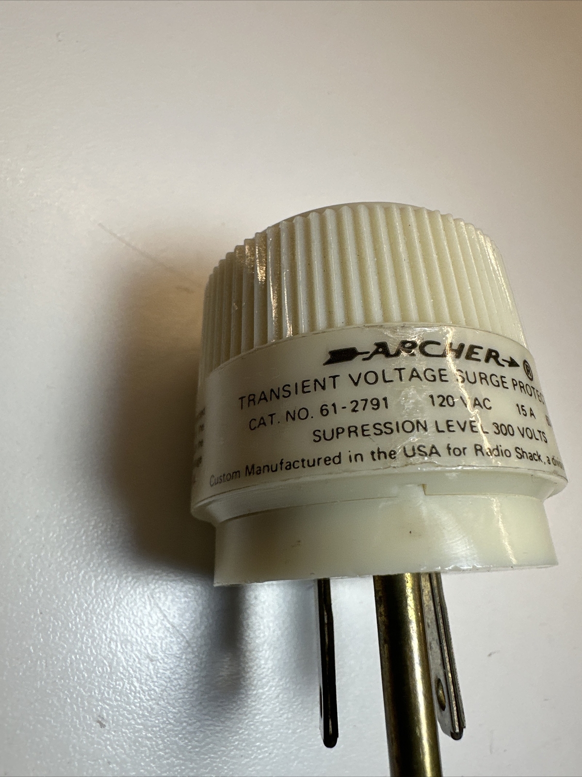 VINTAGE ARCHER TRANSIENT VOLTAGE SURGE PROTECTOR - CAT NO. 61-2791 for ...