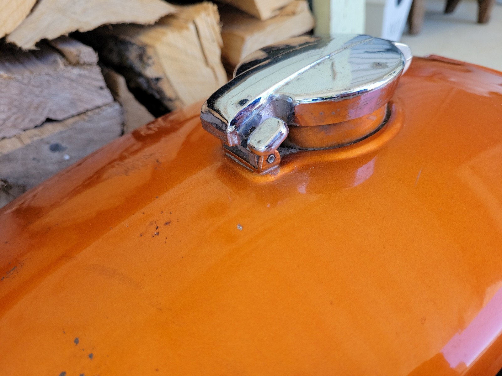 Vintage 1971 Honda CL450 K4 Scrambler Motorcycle Gas Tank Candy Topaz ...