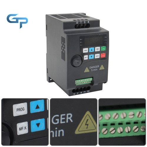 VFD,Single to 3 Phase,Variable Frequency Drive,2.2kW 3HP 220V Inverter ...