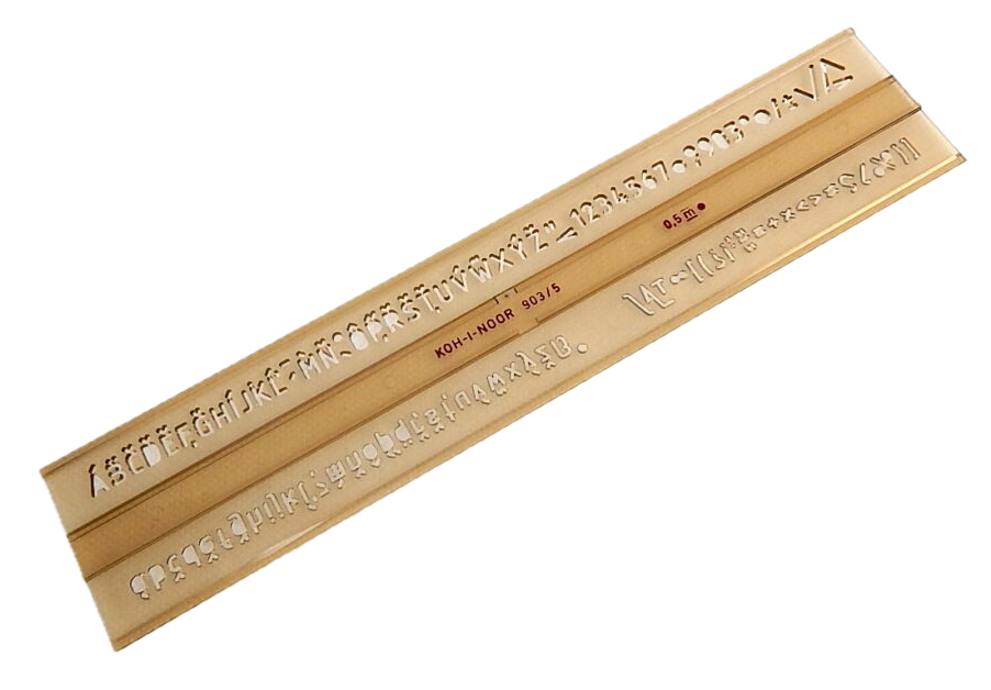 Letter Template Stencil Metric KOH-I-NOOR 903 ISO Lettering | eBay