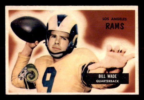 1955 Bowman Football #78 Bill Wade VG/EX *e1 | eBay