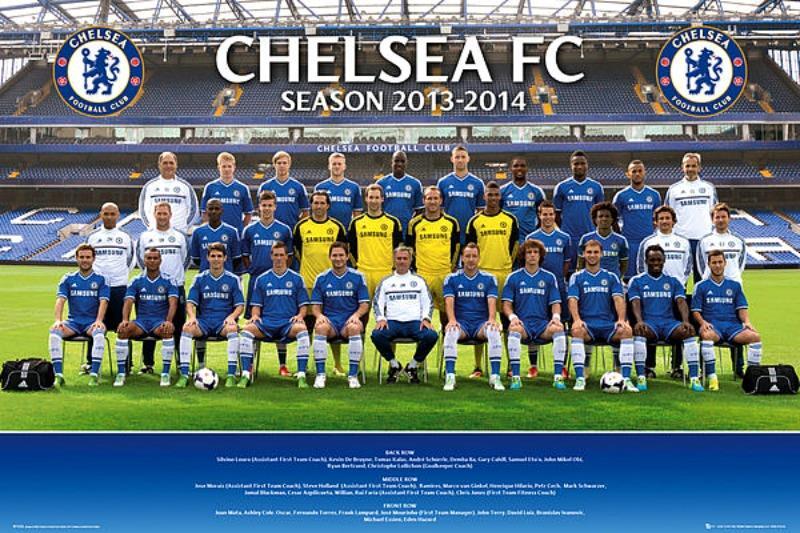 Chelsea Team Photo 2013-14 - Maxi Poster 91.5cm x 61cm new and sealed ...